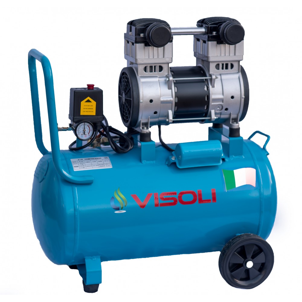 Compresoare de aer : Compresor silent 50 L motor 1100W