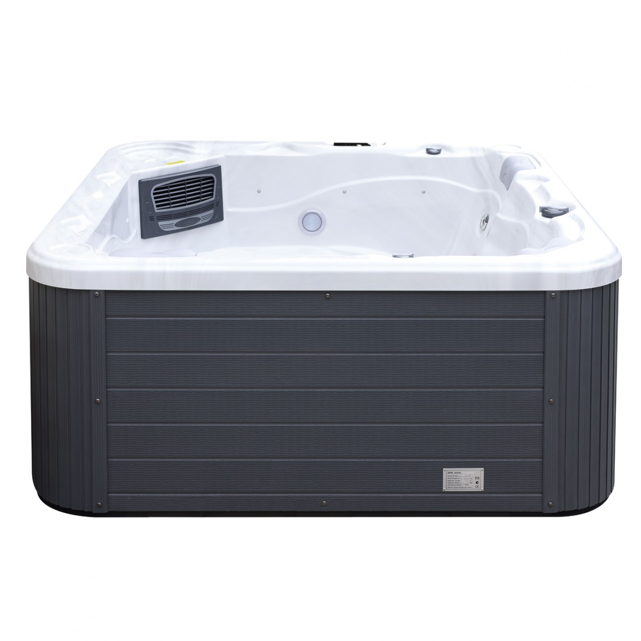 Jacuzzi de exterior SPA Visoli® 6A Suprateran, Argintiu,