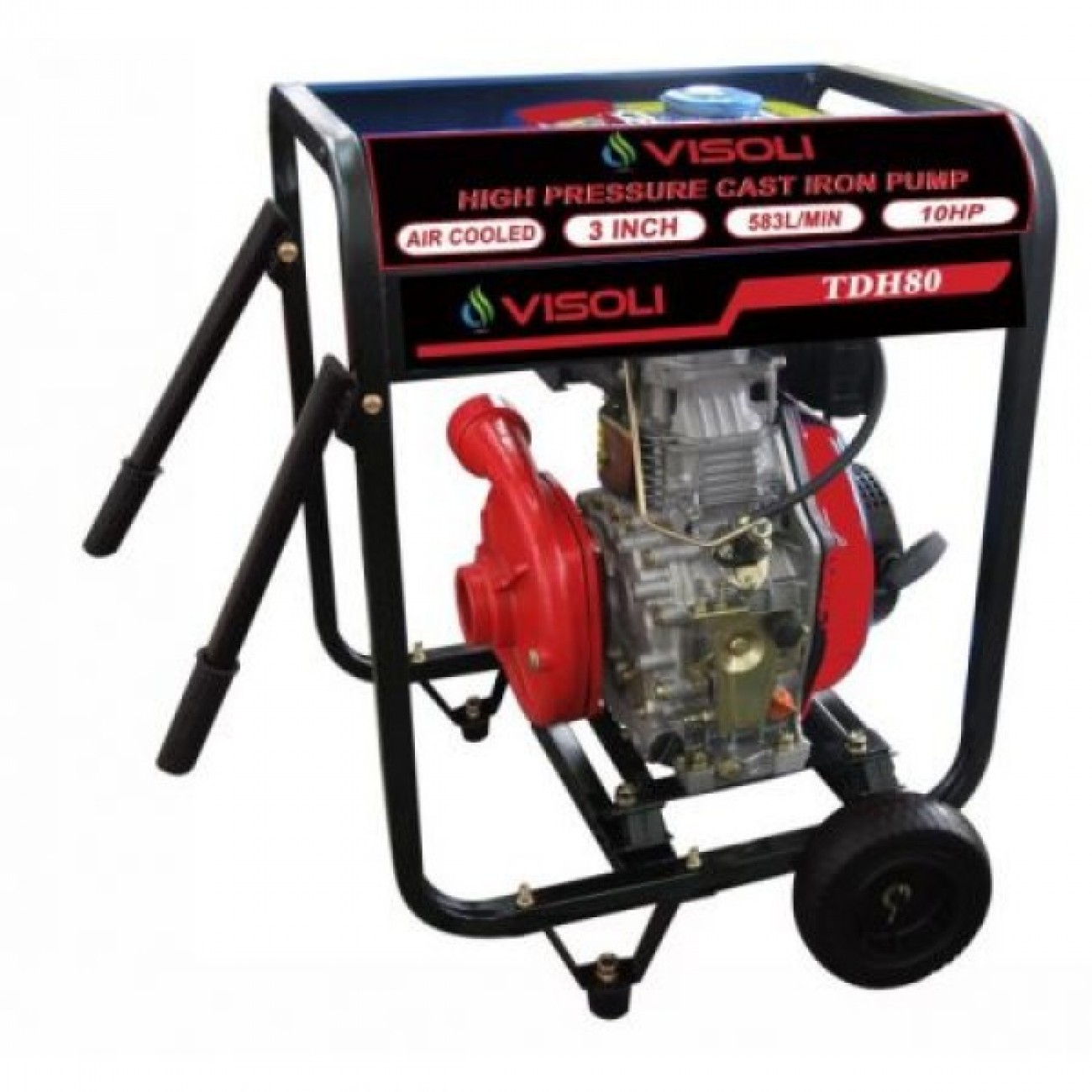 Motopompa Apa Diesel Visoli TDH100CLE 4 Toli - Pornire Electrica ...